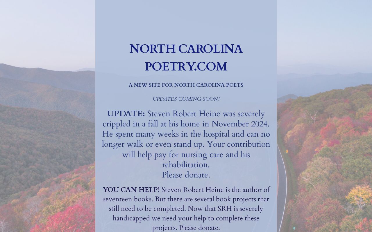 North Carolina Poetry dot com.